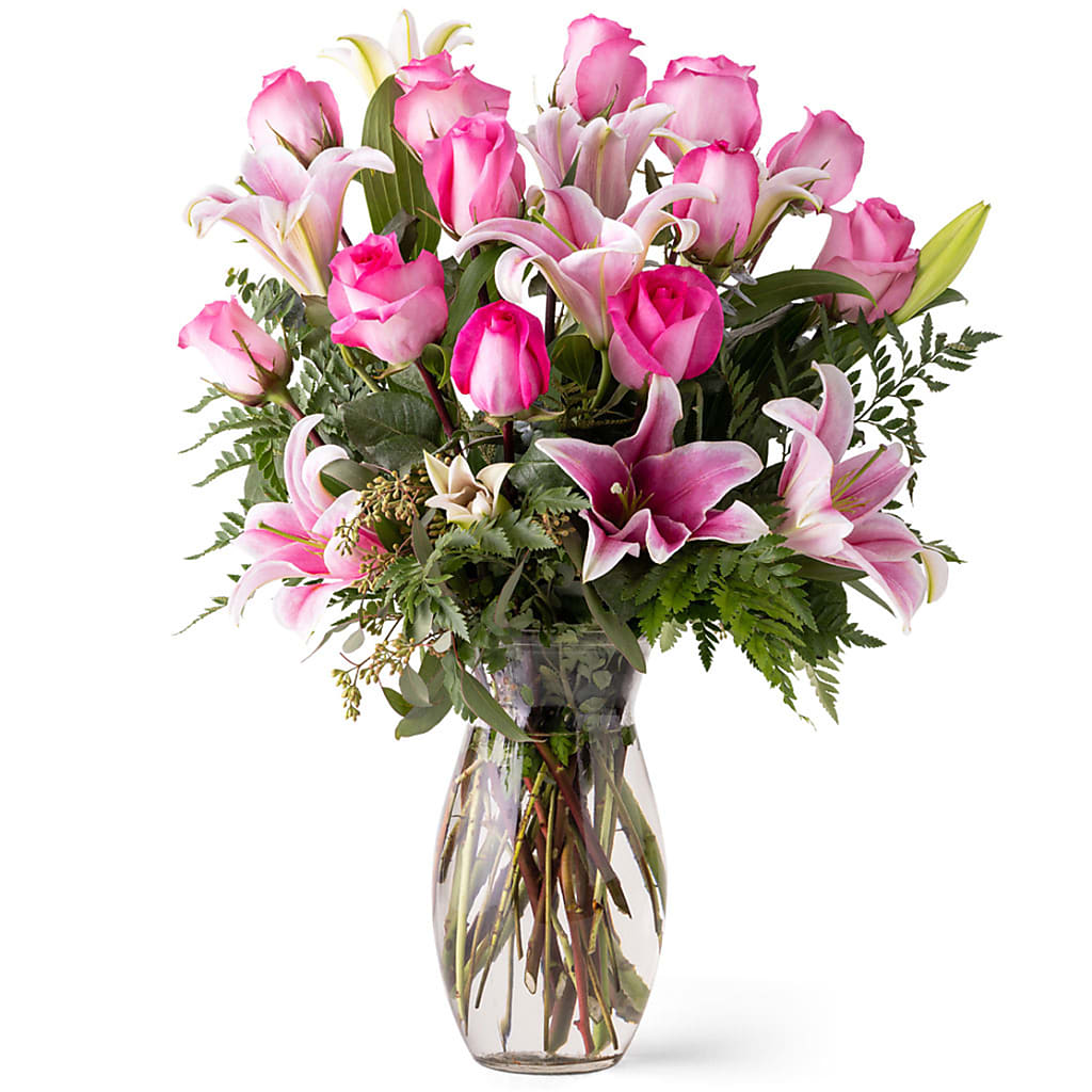 Premium Unforgettable Rose Lilly Pink–Safeway Norcal Flowers