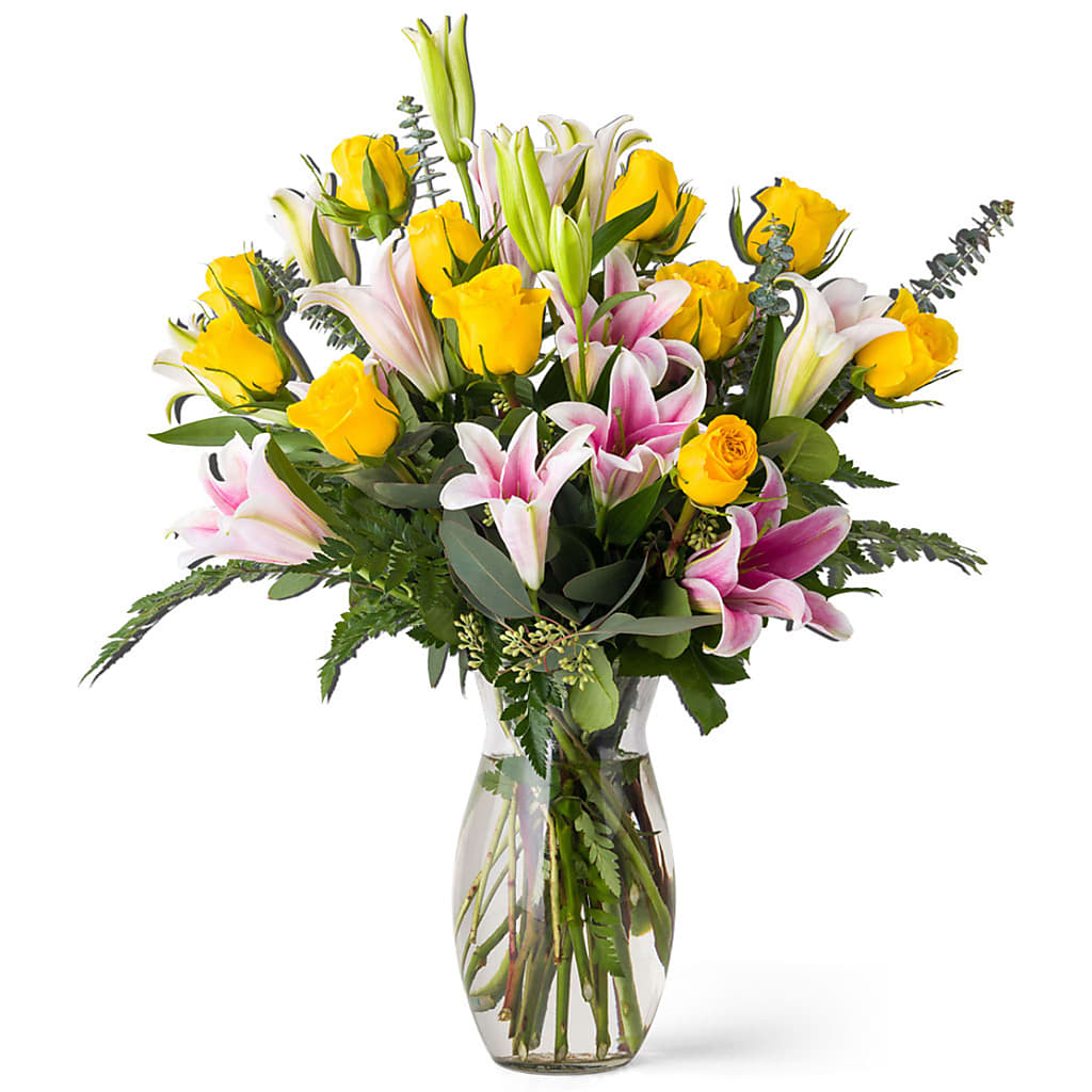 Premium Unforgettable Rose Lilly Yellow–Safeway Norcal Flowers